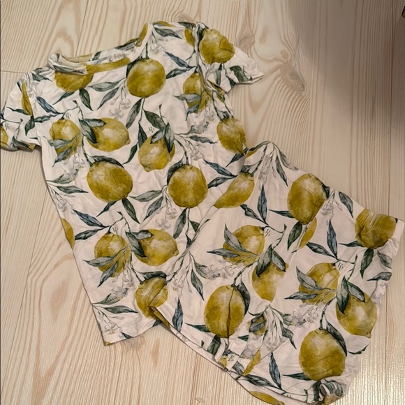 Posh Peanut | Pajamas | Lemon Print Tshirt And Shorts Set | Poshmark